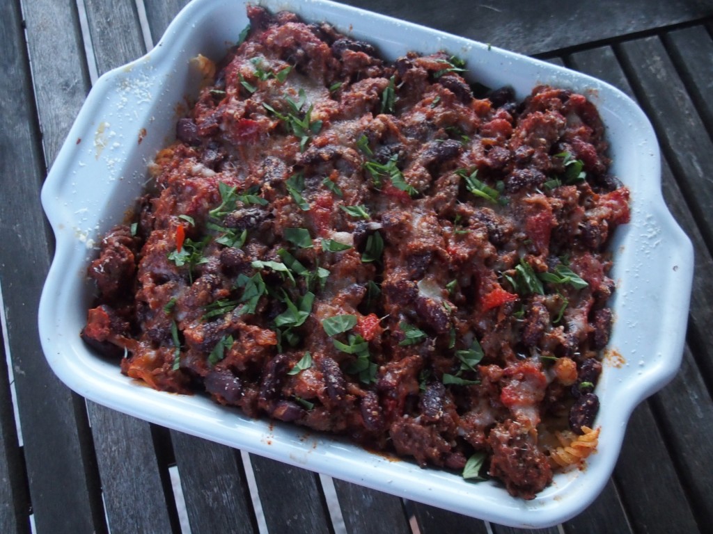 Un gratin de fusilli au chili con carne plein de saveurs - Caroline ...