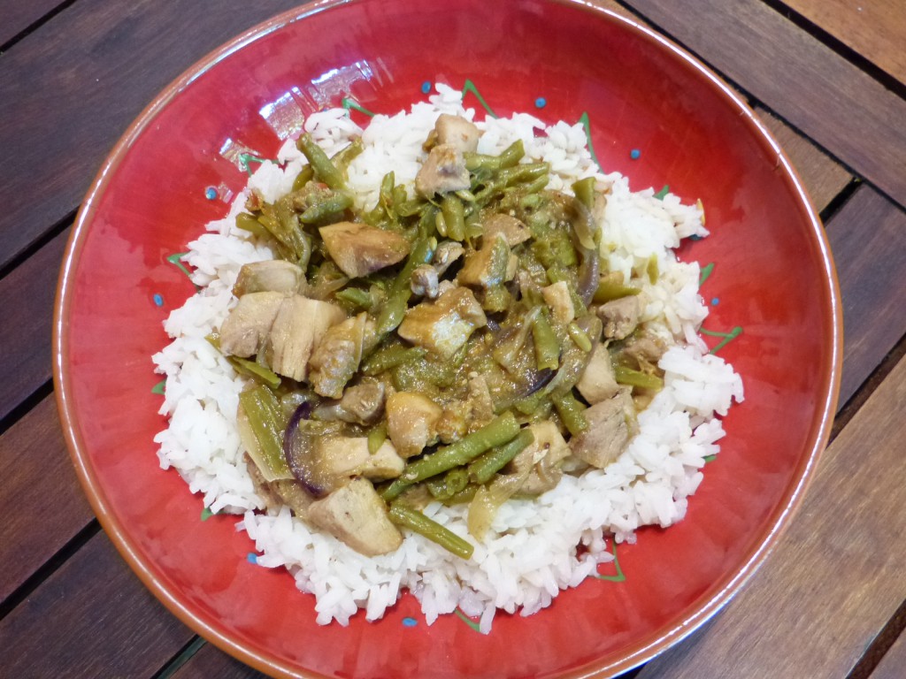 Wok thaï de poulet aux haricots verts - Caroline GENEROSI